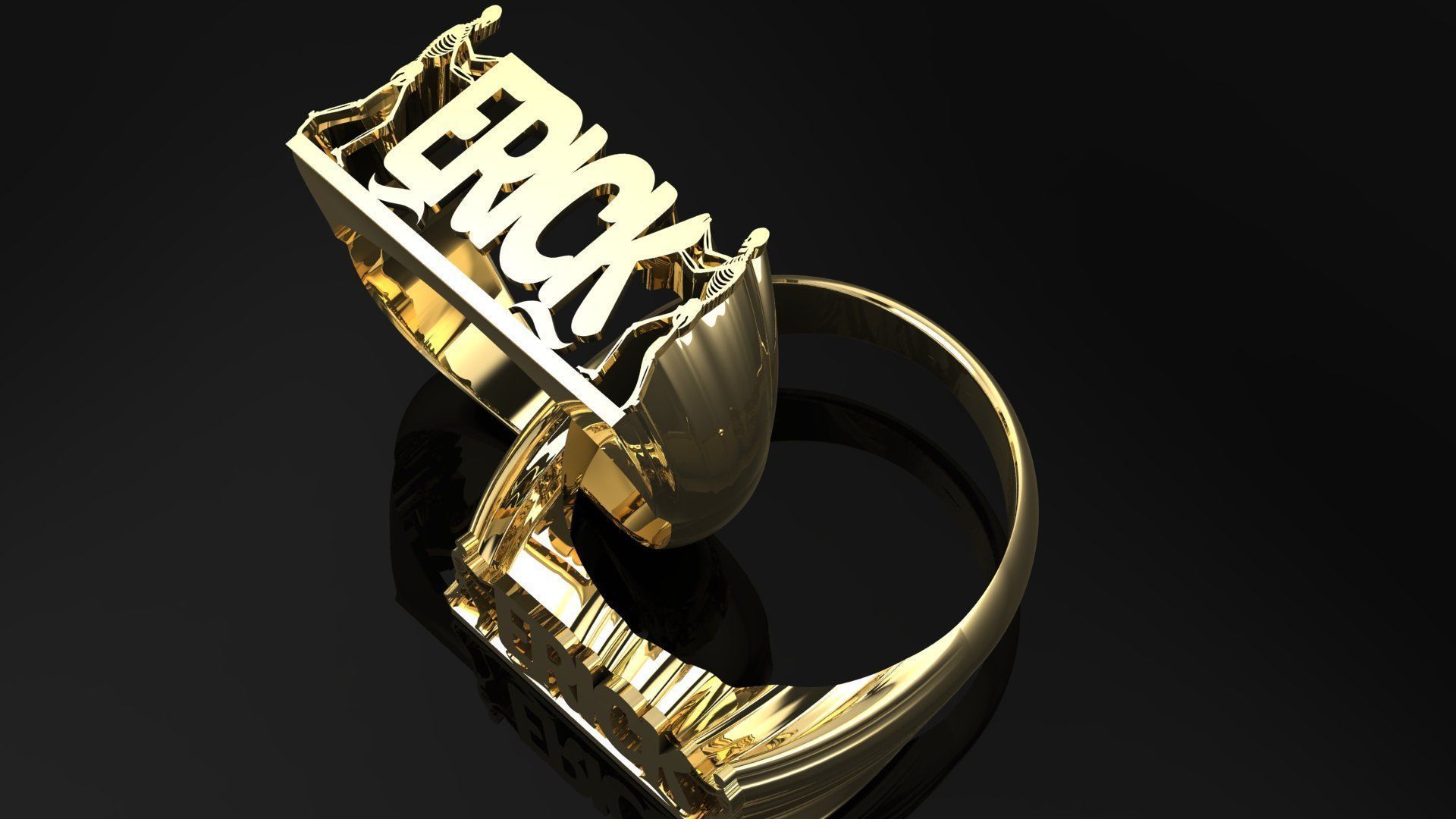ring name erick 3D model 3D printable | CGTrader