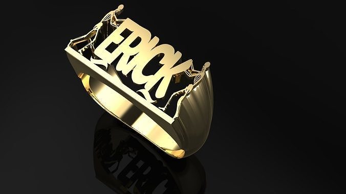 ring name erick 3D model 3D printable | CGTrader