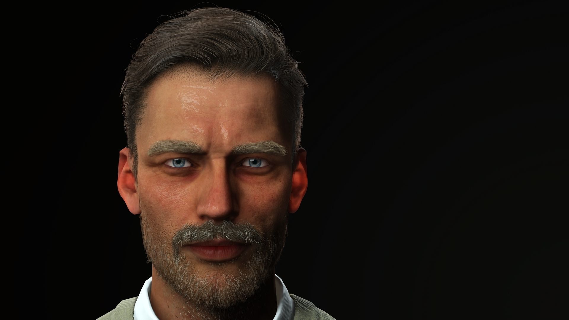 3D model Game Ready Officer Man Rigged - Texture - Materials - 3 Lv ...