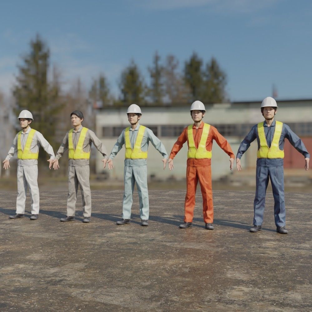 3D model Animated 3D-Operator 136HiroE10 VR / AR / low-poly | CGTrader