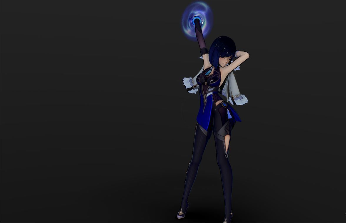3D model Genshin Impact - Yelan Pose VR / AR / low-poly | CGTrader