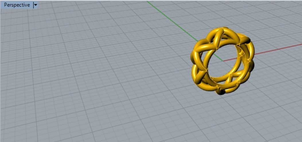hatch pattern pyramid ring 3D model | CGTrader