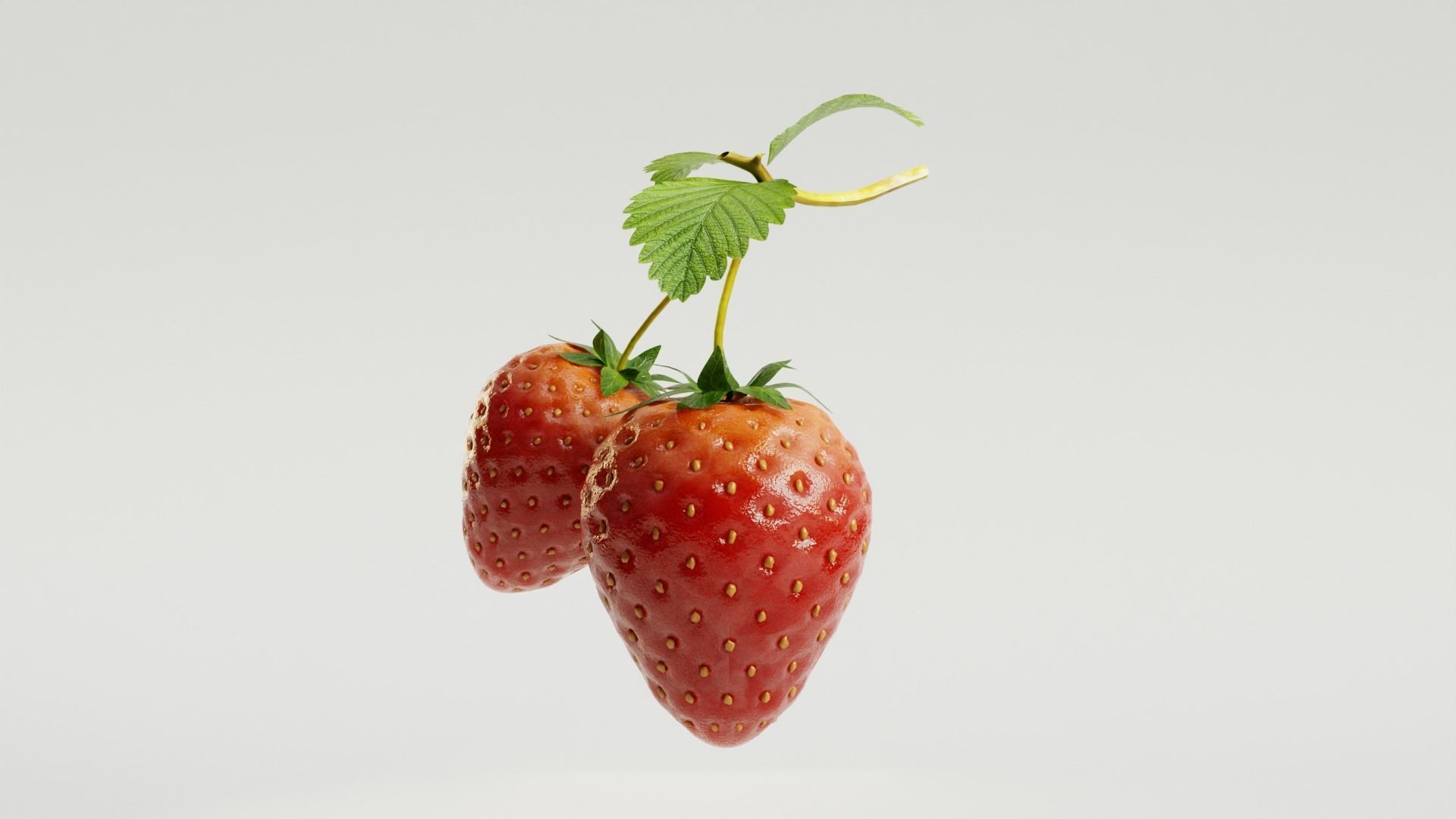 STRAW BERRY 3D model | CGTrader