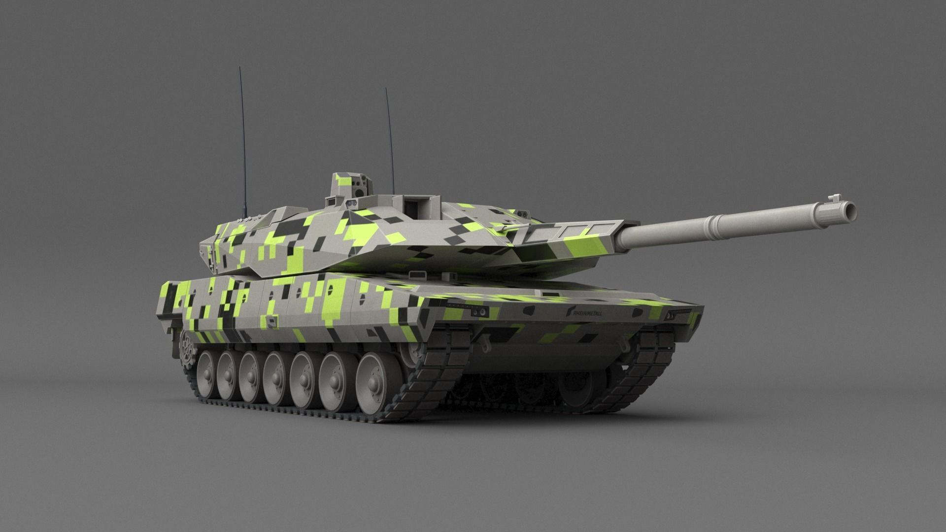 3D model KF51 Panther VR / AR / low-poly | CGTrader