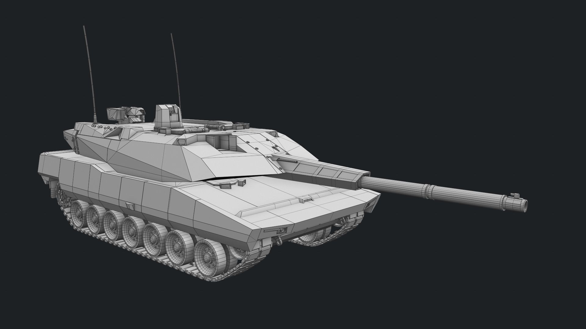 3D model KF51 Panther VR / AR / low-poly | CGTrader