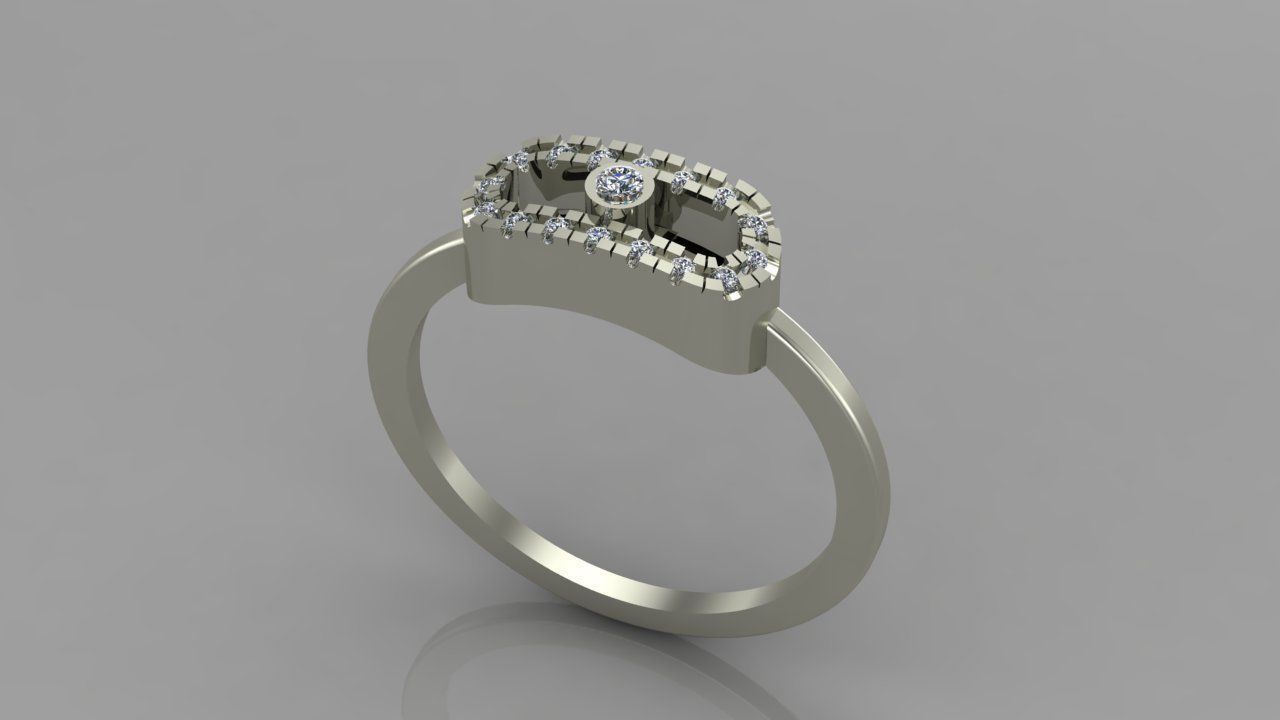 MESSIKA MOVABLE RING 3D model 3D printable | CGTrader