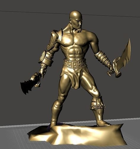 Kratos With Double Blade and Seperated 3D model 3D printable | CGTrader