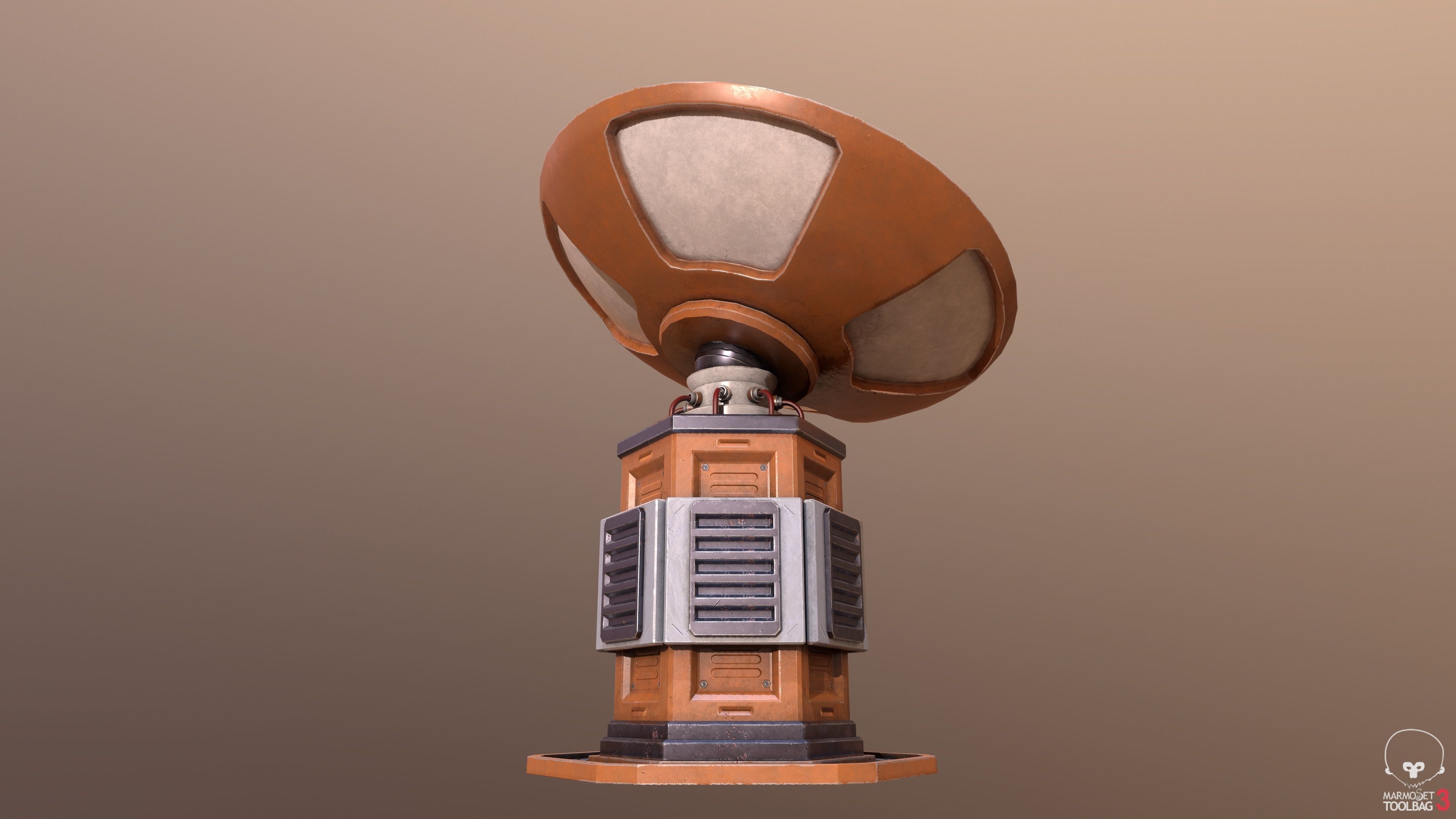 3D model Sci Fi Satellite dish VR / AR / low-poly | CGTrader