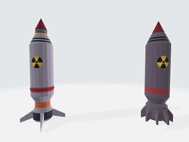 Free Nuclear Missile free VR / AR / low-poly 3D model | CGTrader