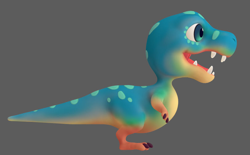 Baby Trex 3D model | CGTrader