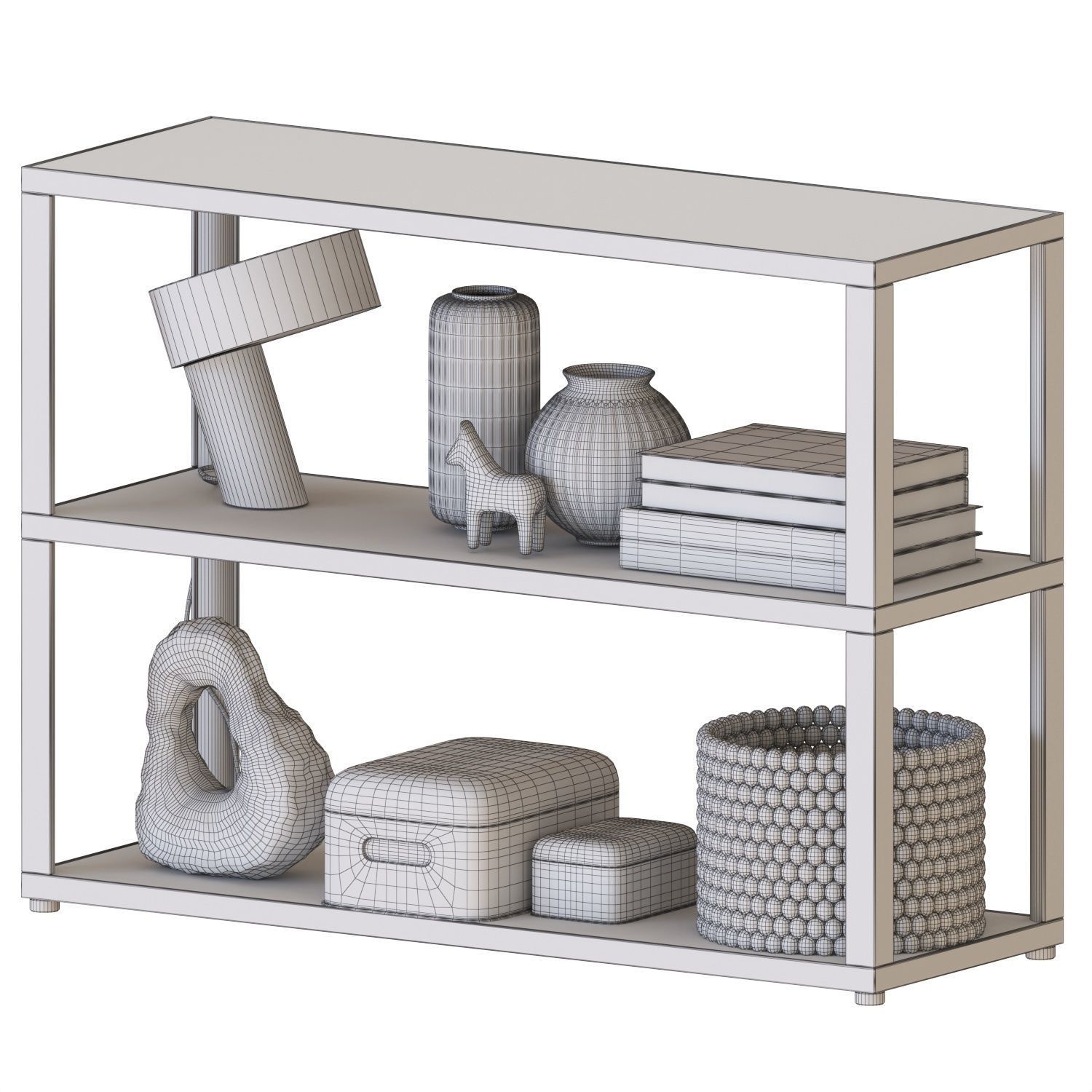 Hay New Order Bookshelf Low Single 3D model | CGTrader