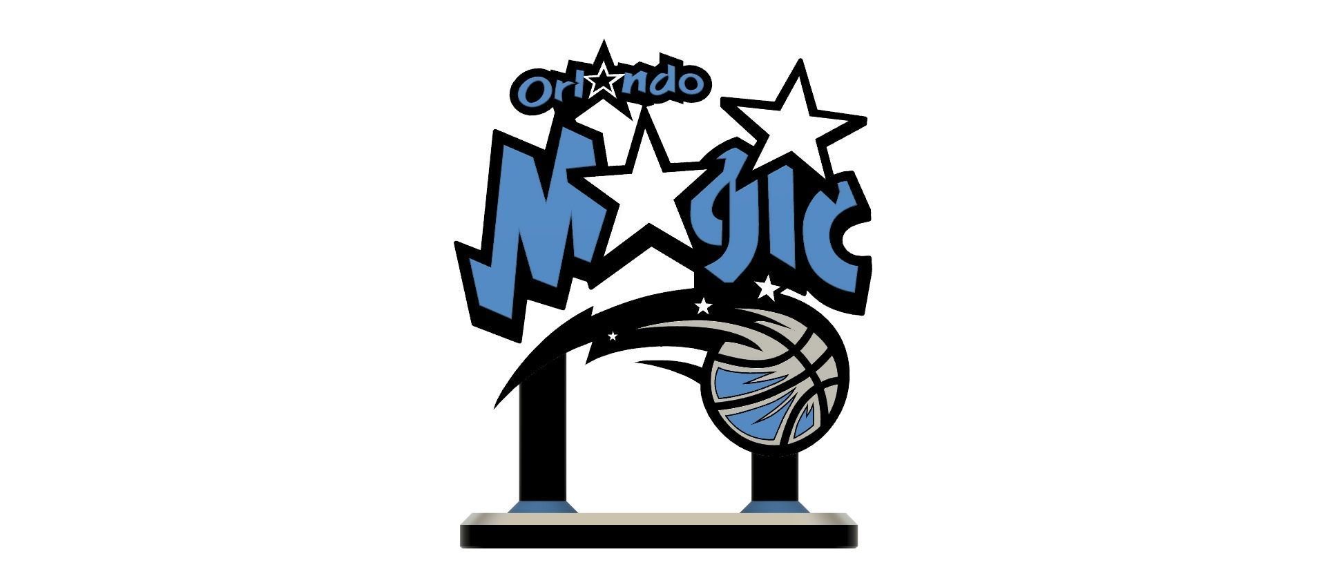 Orlando Magic Stand Logo 3D model 3D printable | CGTrader