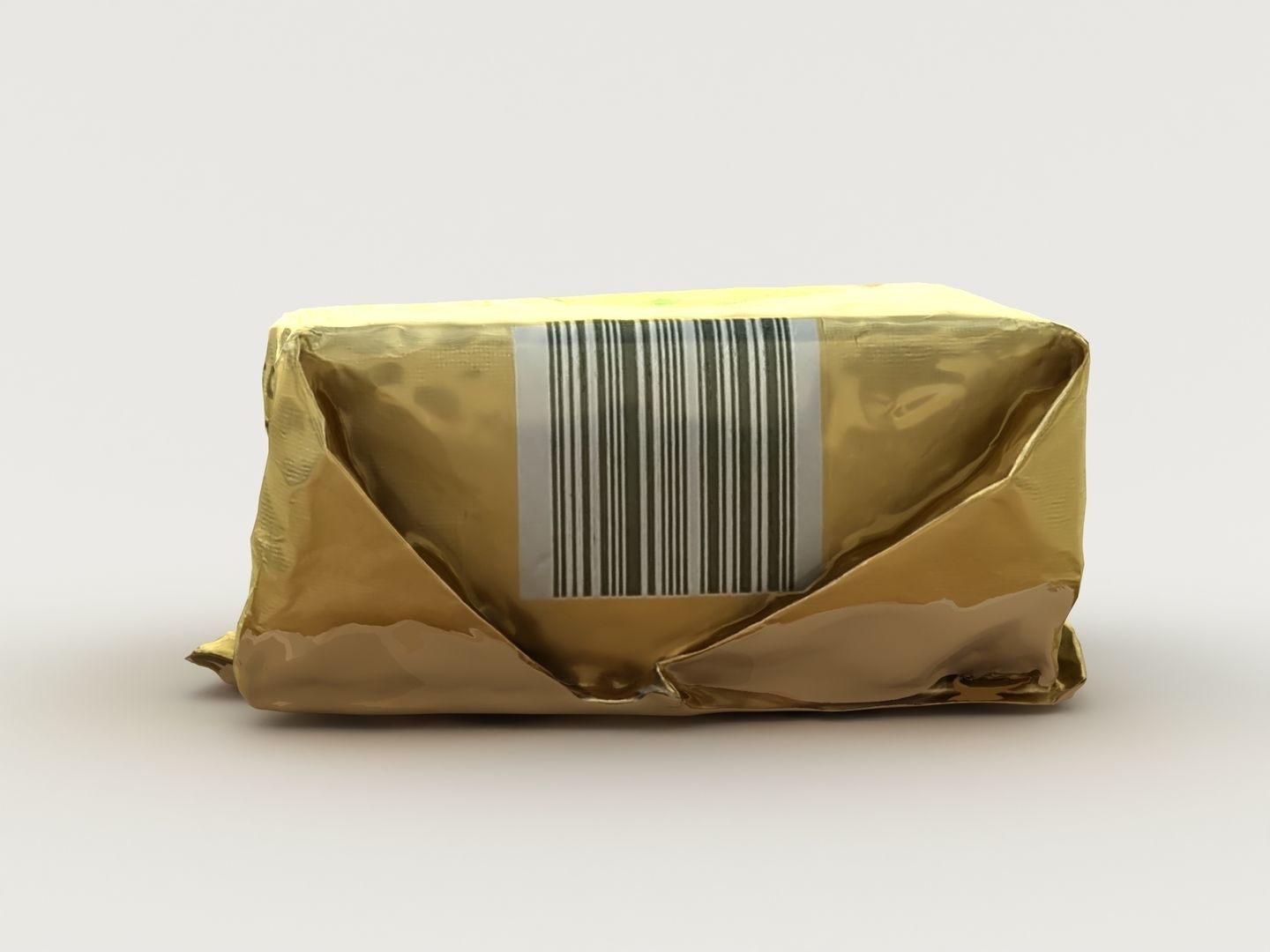 Butter gold wrapper 3D model | CGTrader