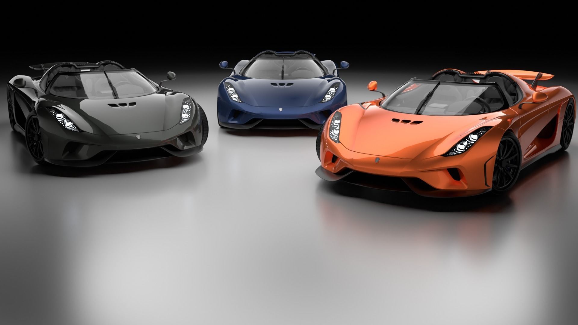 Regera pack 3D model rigged | CGTrader