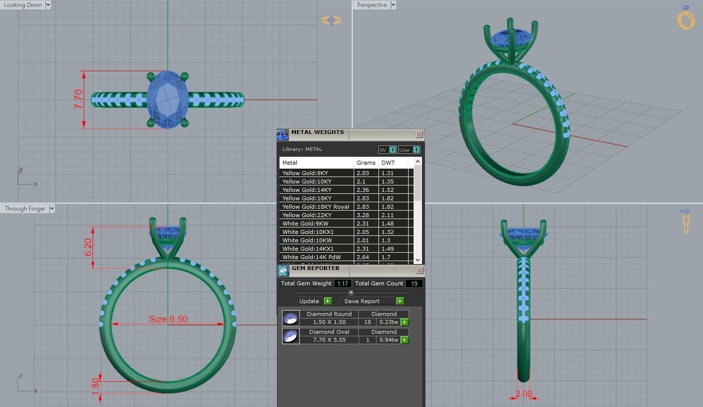 Golden Ring Model 3D model 3D printable | CGTrader