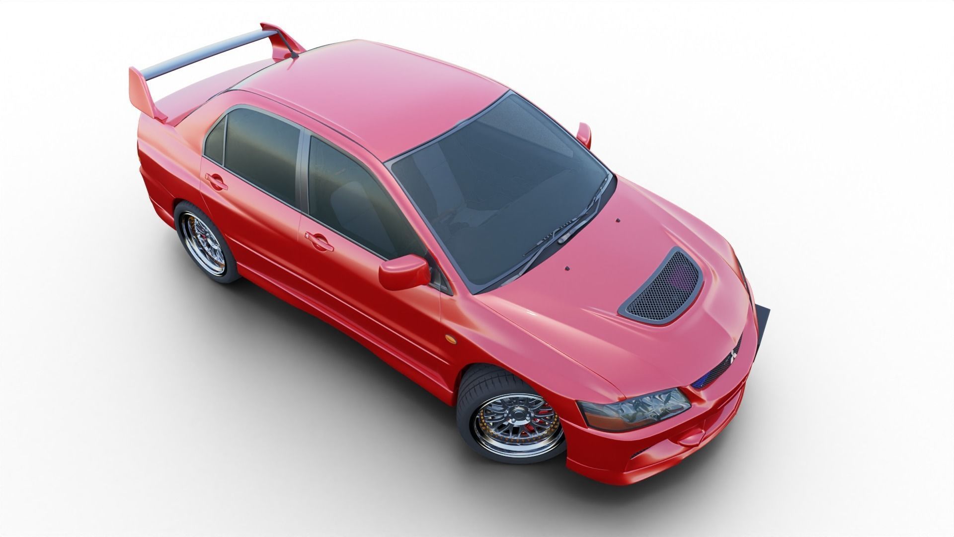 Mitsubishi Lancer Evolution High Quality 3D model rigged | CGTrader