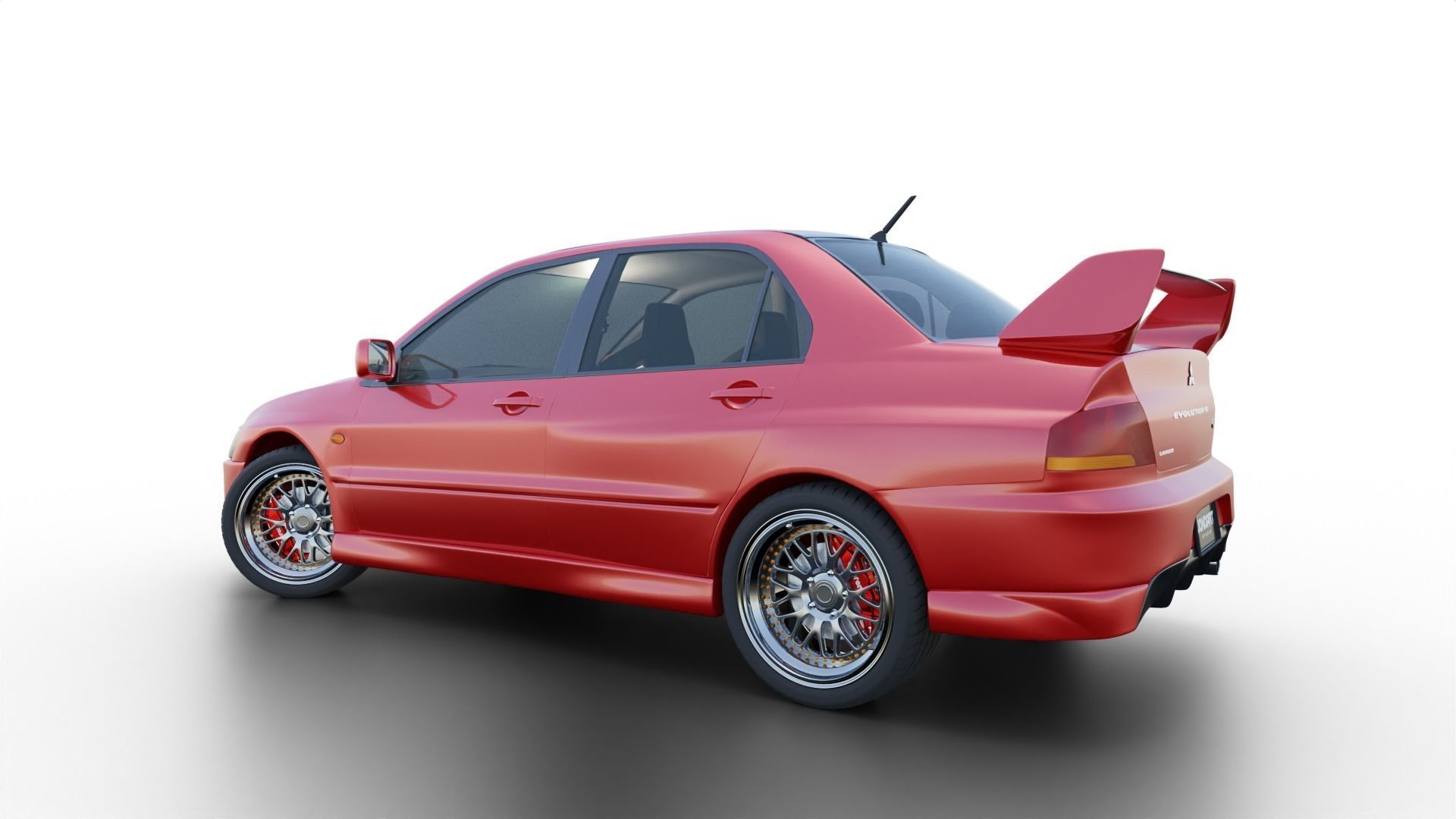Mitsubishi Lancer Evolution High Quality 3D model rigged | CGTrader