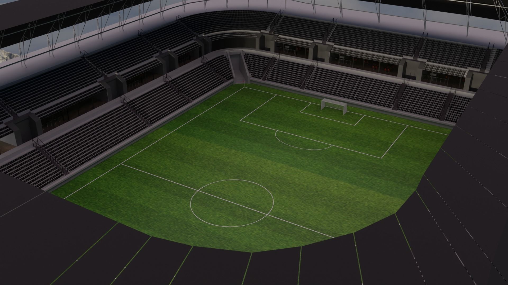 3D model Football Stadium and Interiors VR / AR / low-poly | CGTrader