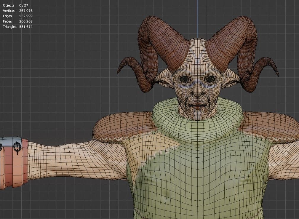 Satyr Character 3D model | CGTrader