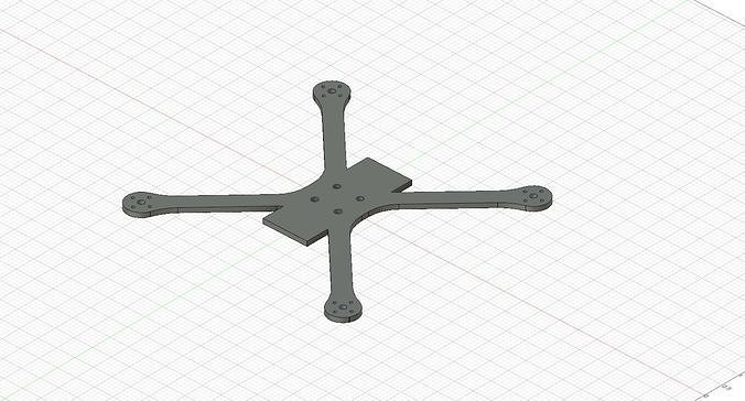 Drone Frame 3D model 3D printable | CGTrader