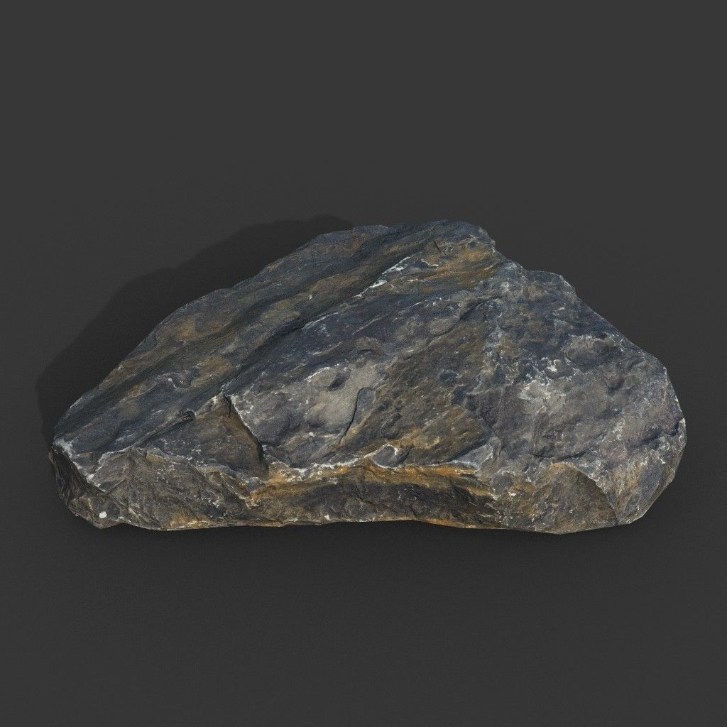 3D model Gray Sharp Rock 220801 Photogrammetry - Ultra HD 16K Textures ...