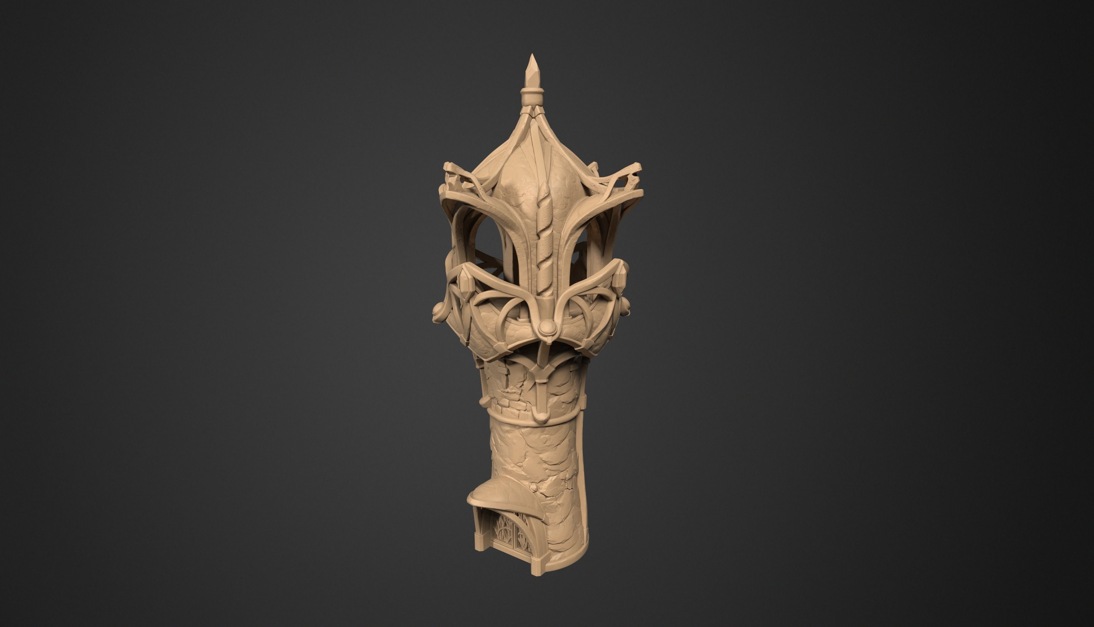 Elves Tower 3D model 3D printable | CGTrader