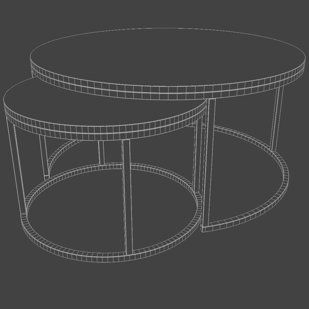 Round coffee tables 3D model | CGTrader