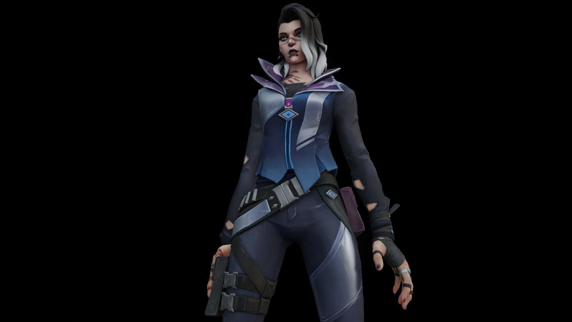 Fade Valorant Character Rig Blender 3D model rigged | CGTrader