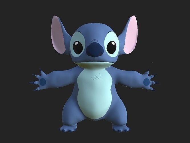 Stitch 3D model rigged | CGTrader