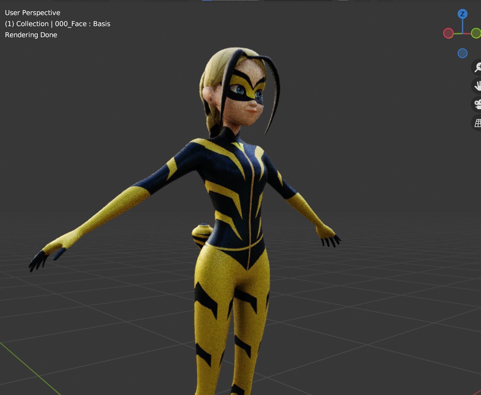 3D model Miraculous Vesperia Animated Rigged Low-poly VR / AR / low ...