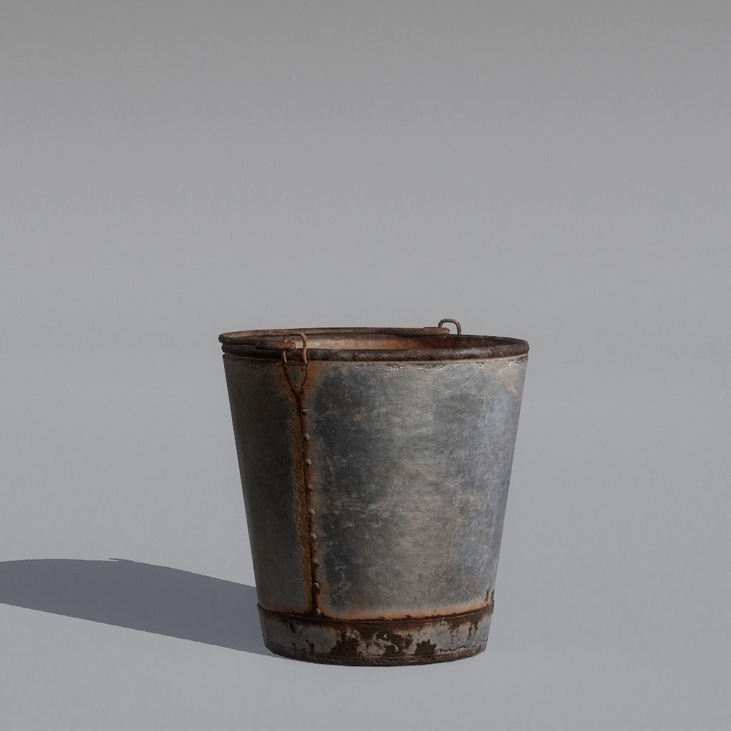 Bucket rusty - rusty free VR / AR / low-poly 3D model | CGTrader