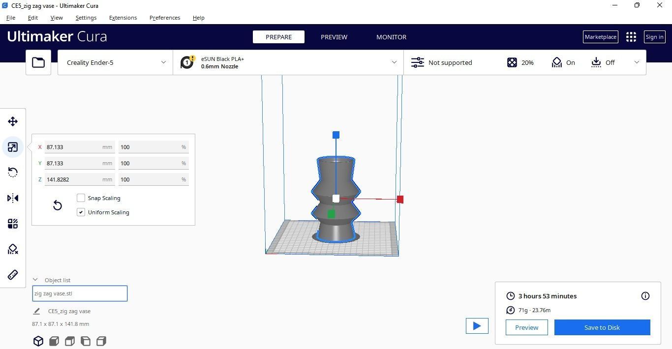 Ziz zag Vase 3D model | CGTrader