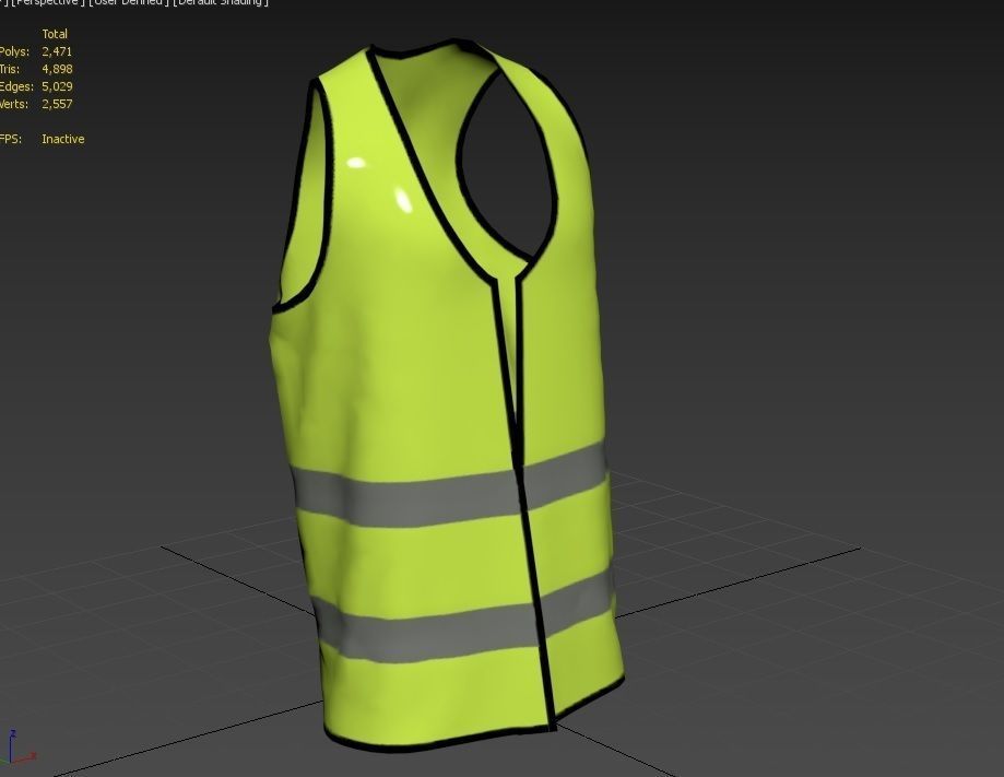 Safety Vest M1 free VR / AR / low-poly 3D model | CGTrader