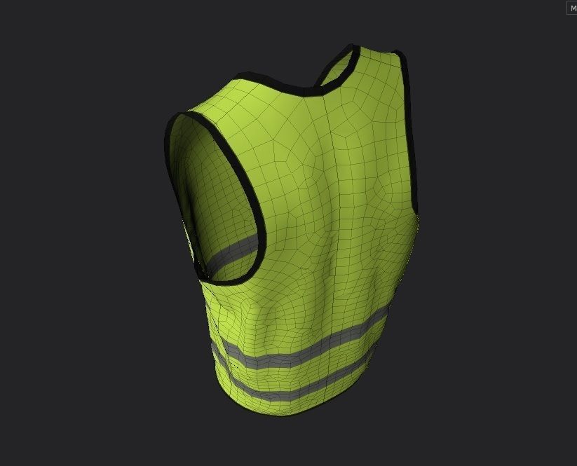Safety Vest M1 free VR / AR / low-poly 3D model | CGTrader