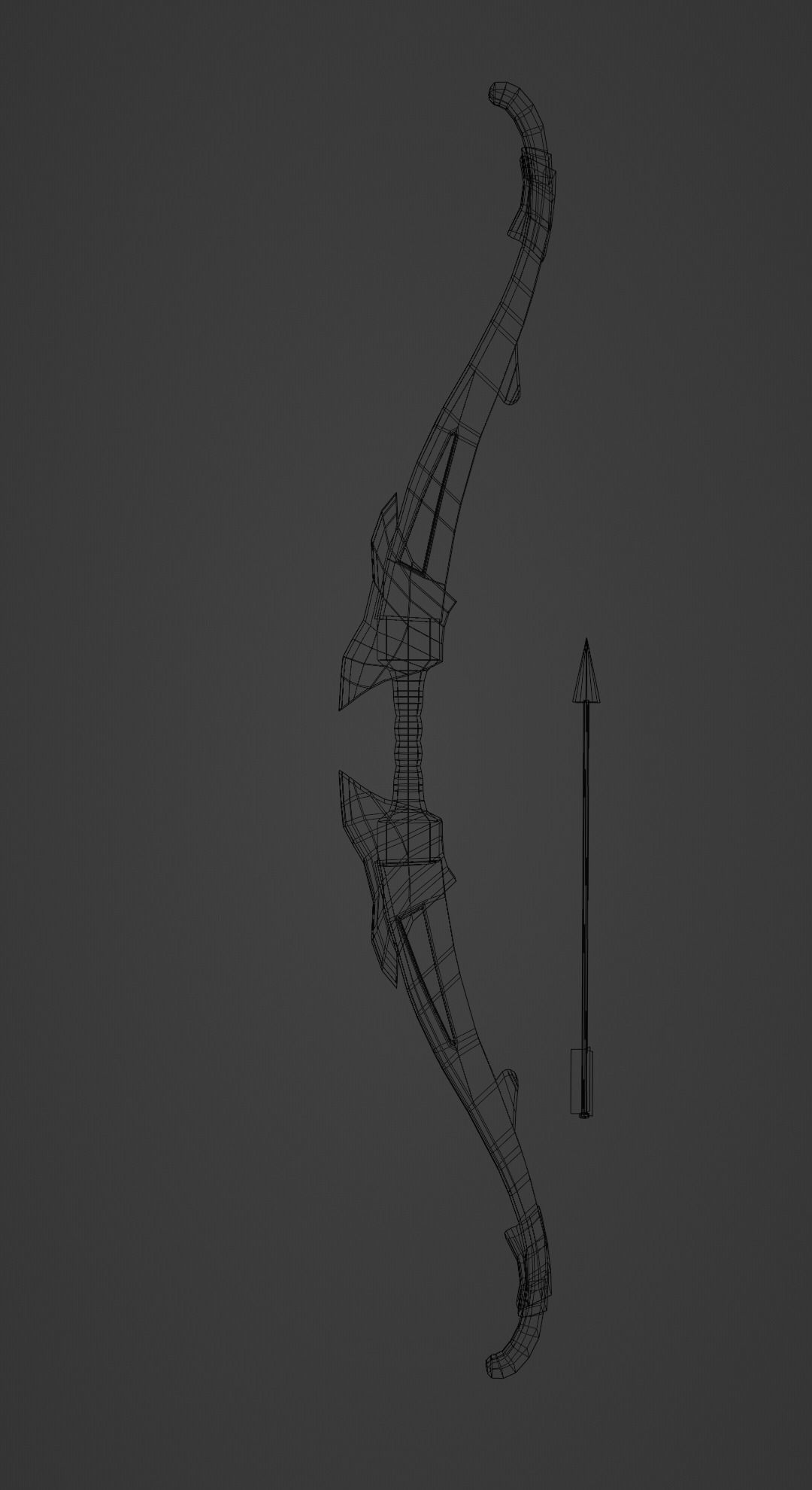 3D model Bow and Arrow VR / AR / low-poly | CGTrader