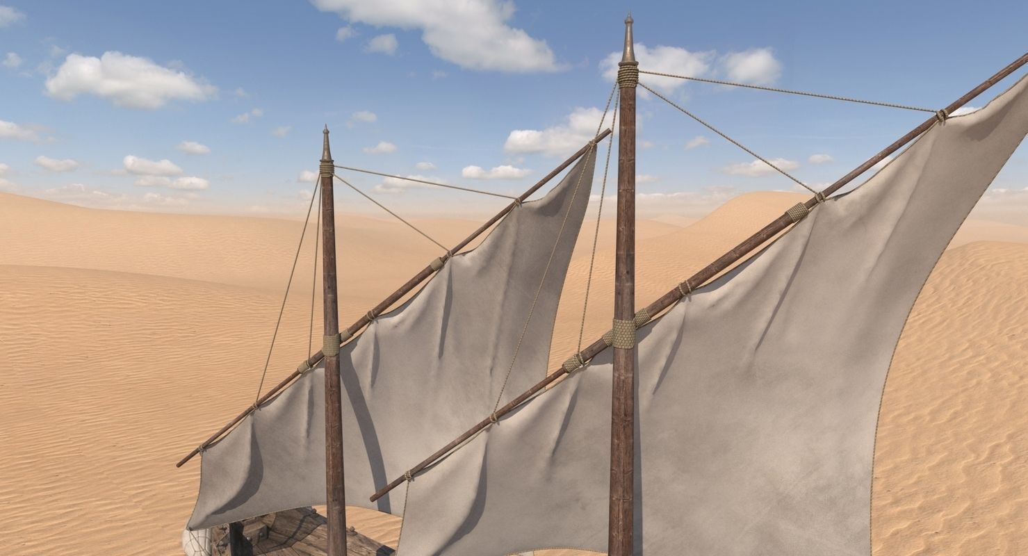 Fantasy Flying Sailing Ship 3D model | CGTrader