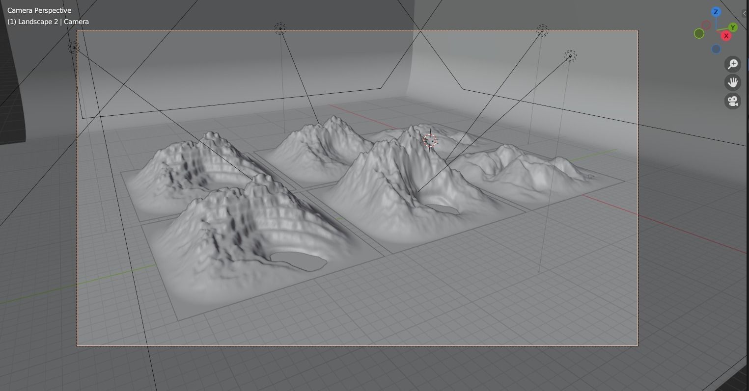 Mountain Landscape Asset Pack 3D model | CGTrader