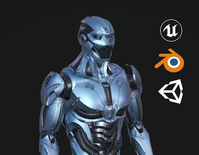 3D model Modular Robot VR / AR / low-poly rigged | CGTrader