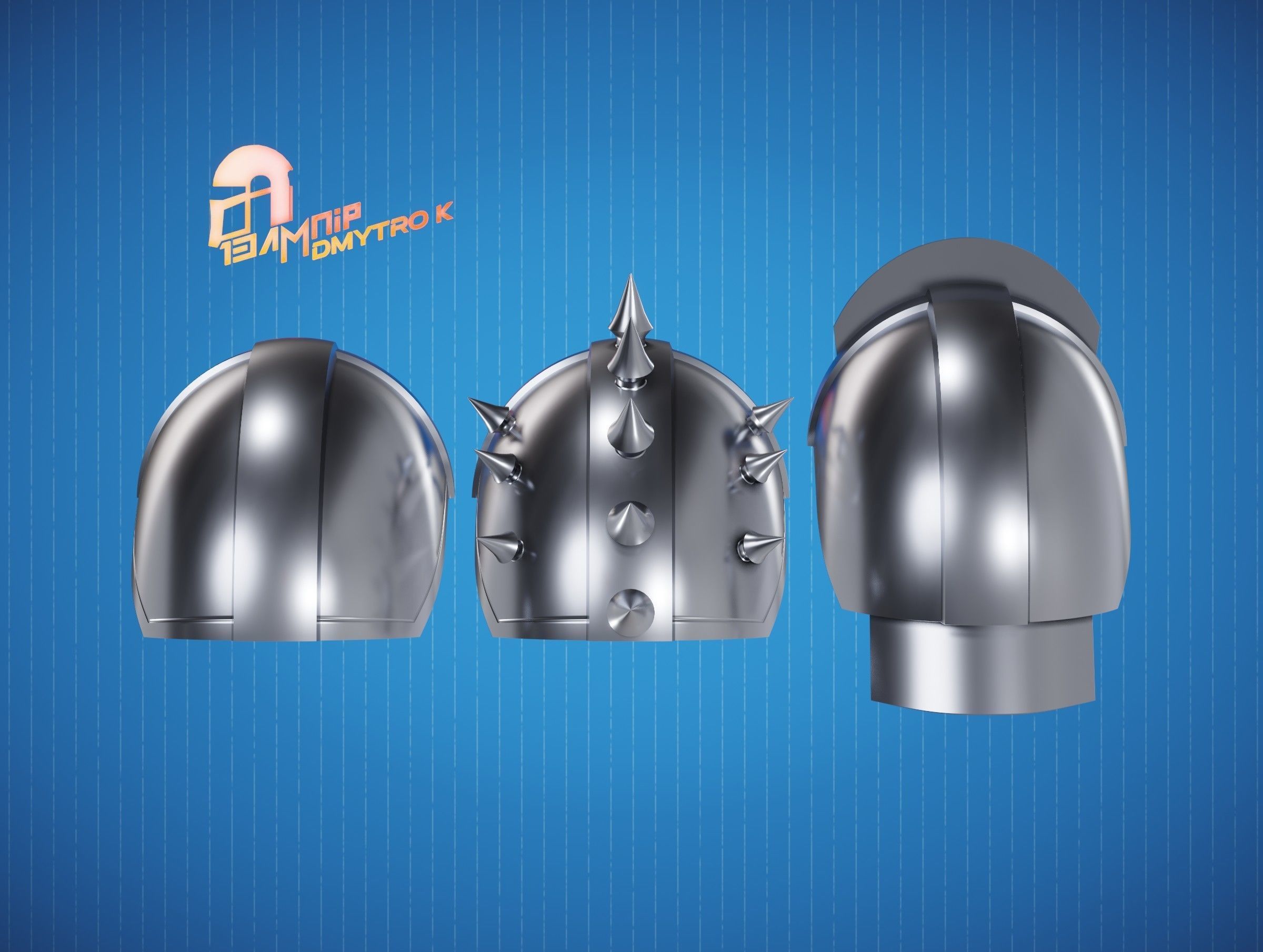 Custom Din Djarin Shoulder Pauldrons 3D model 3D printable | CGTrader