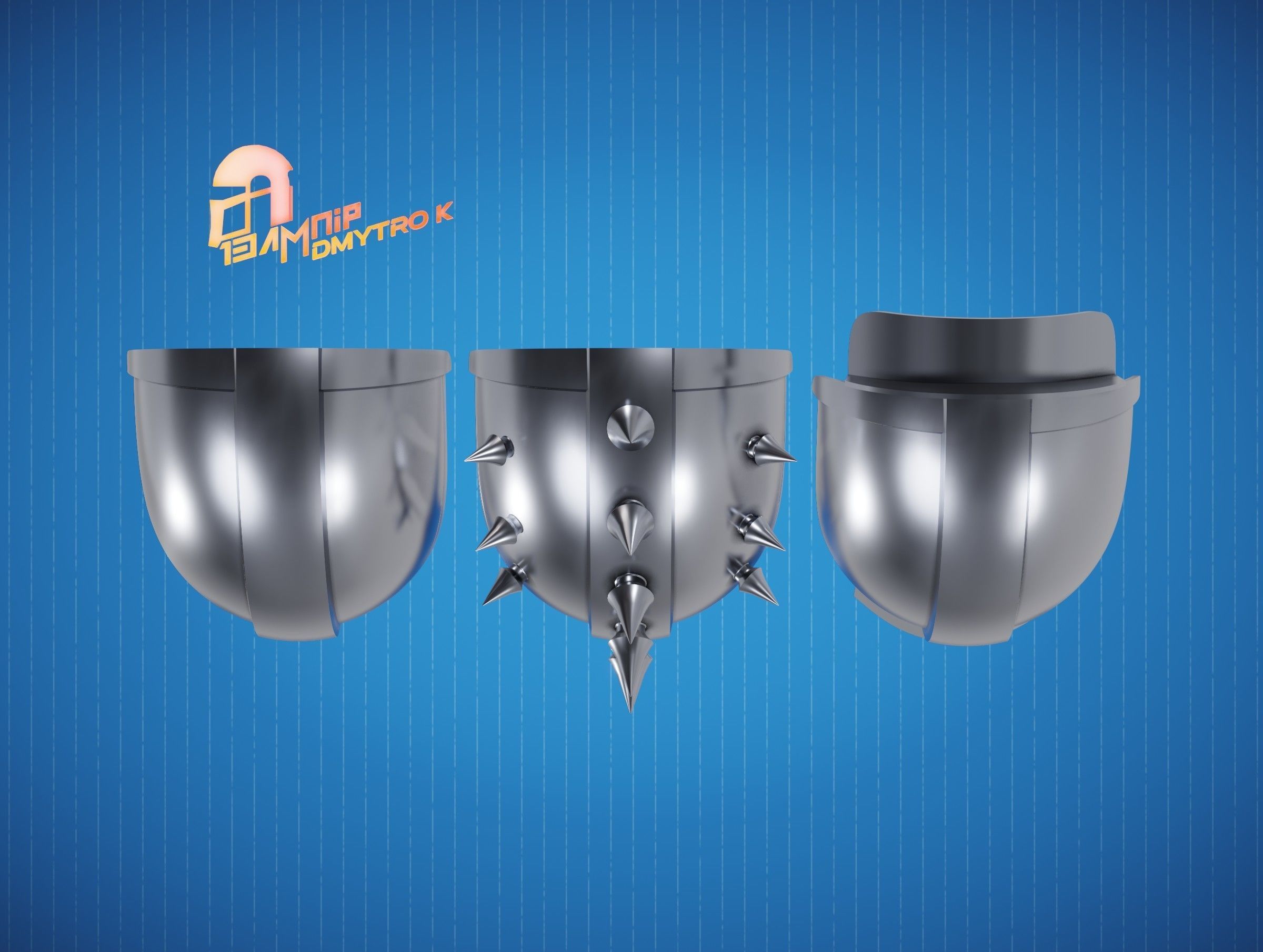 Custom Din Djarin Shoulder Pauldrons 3D model 3D printable | CGTrader