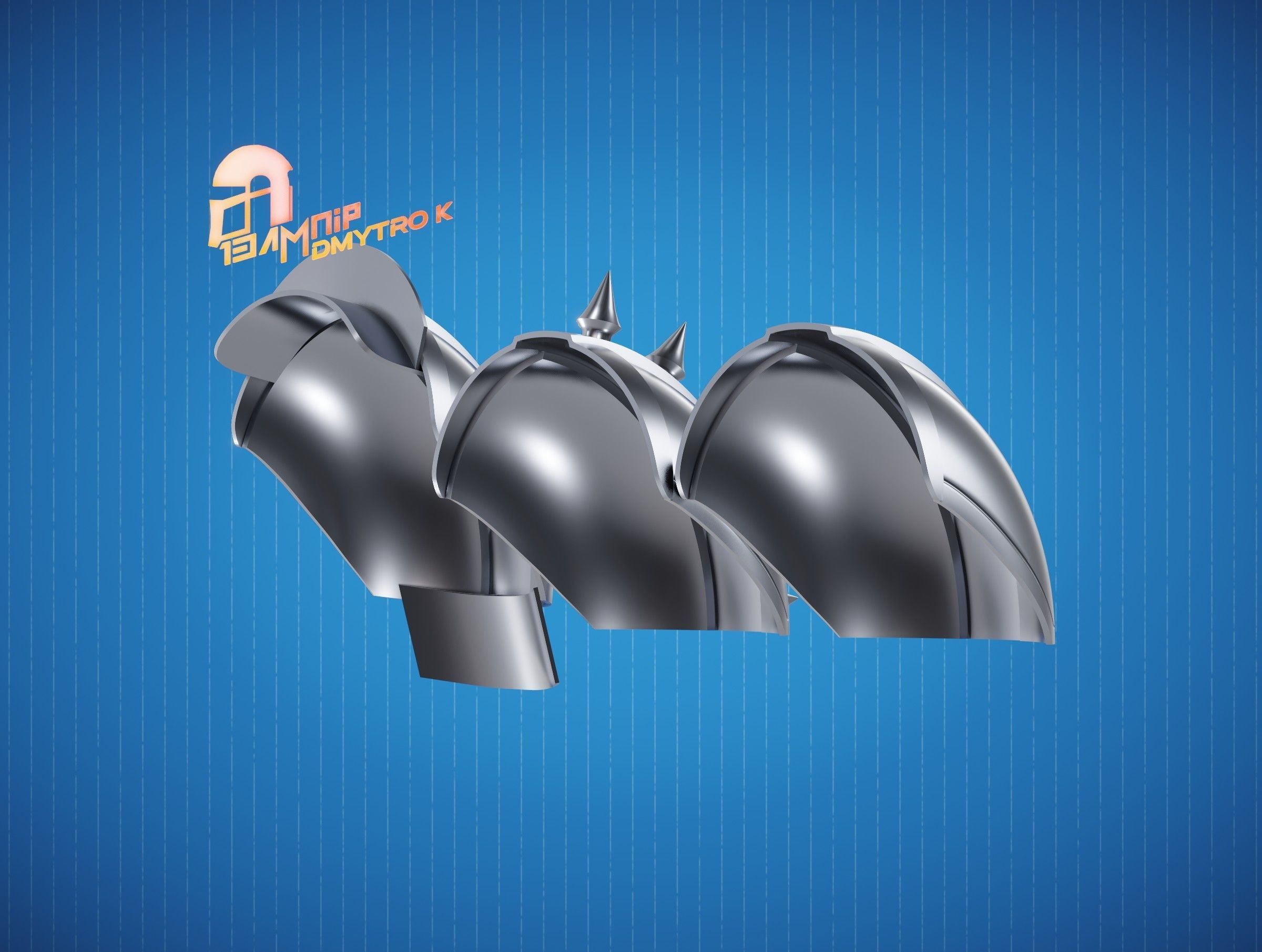 Custom Din Djarin Shoulder Pauldrons 3D model 3D printable | CGTrader