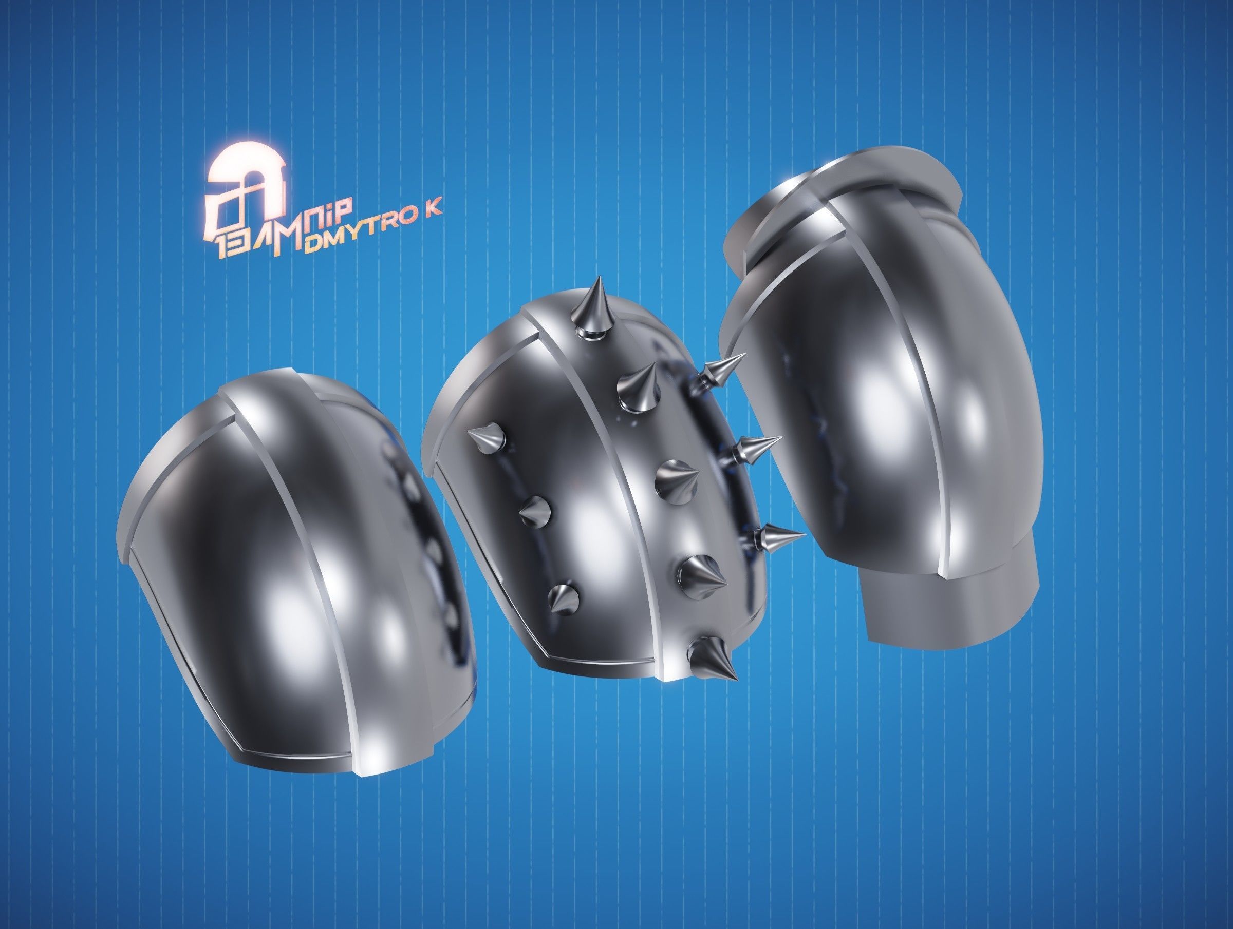 Custom Din Djarin Shoulder Pauldrons 3D model 3D printable | CGTrader