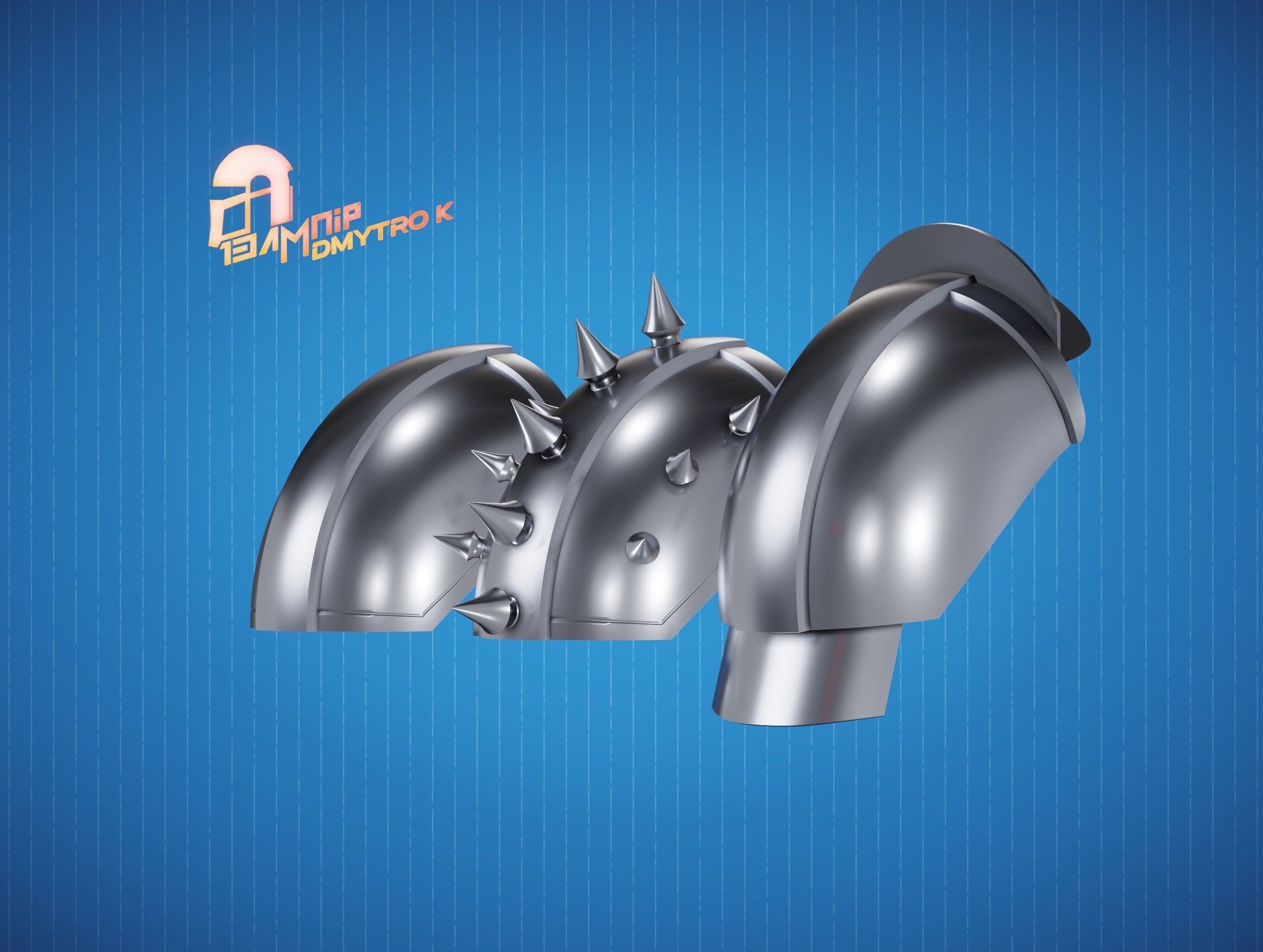 Custom Din Djarin Shoulder Pauldrons 3D model 3D printable | CGTrader