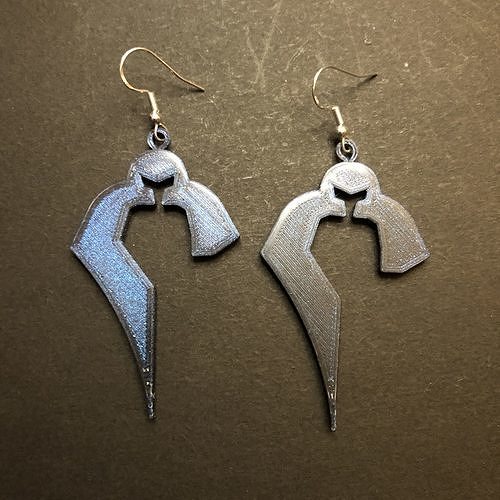 Emblem of The Obsidian Order Earrings 3D model 3D printable | CGTrader