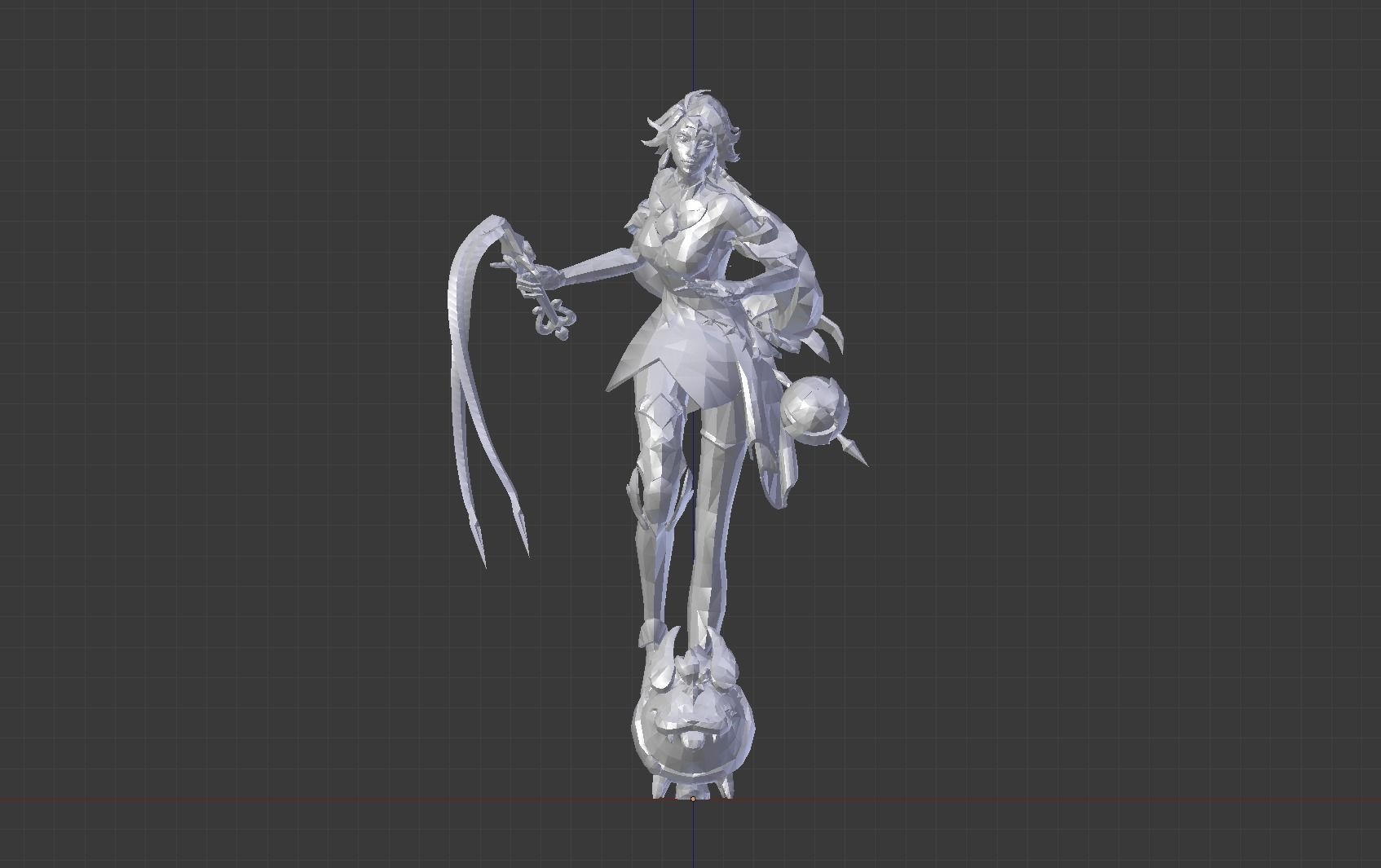 3D model Star Guardian Nilah League of Legends 3D Model Low-poly 3D ...