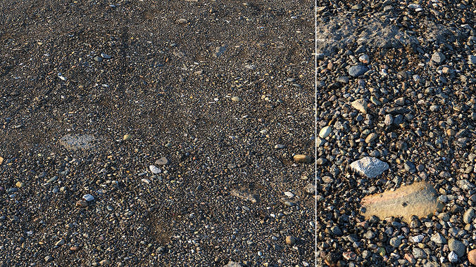 Gravel material 02 3D model | CGTrader