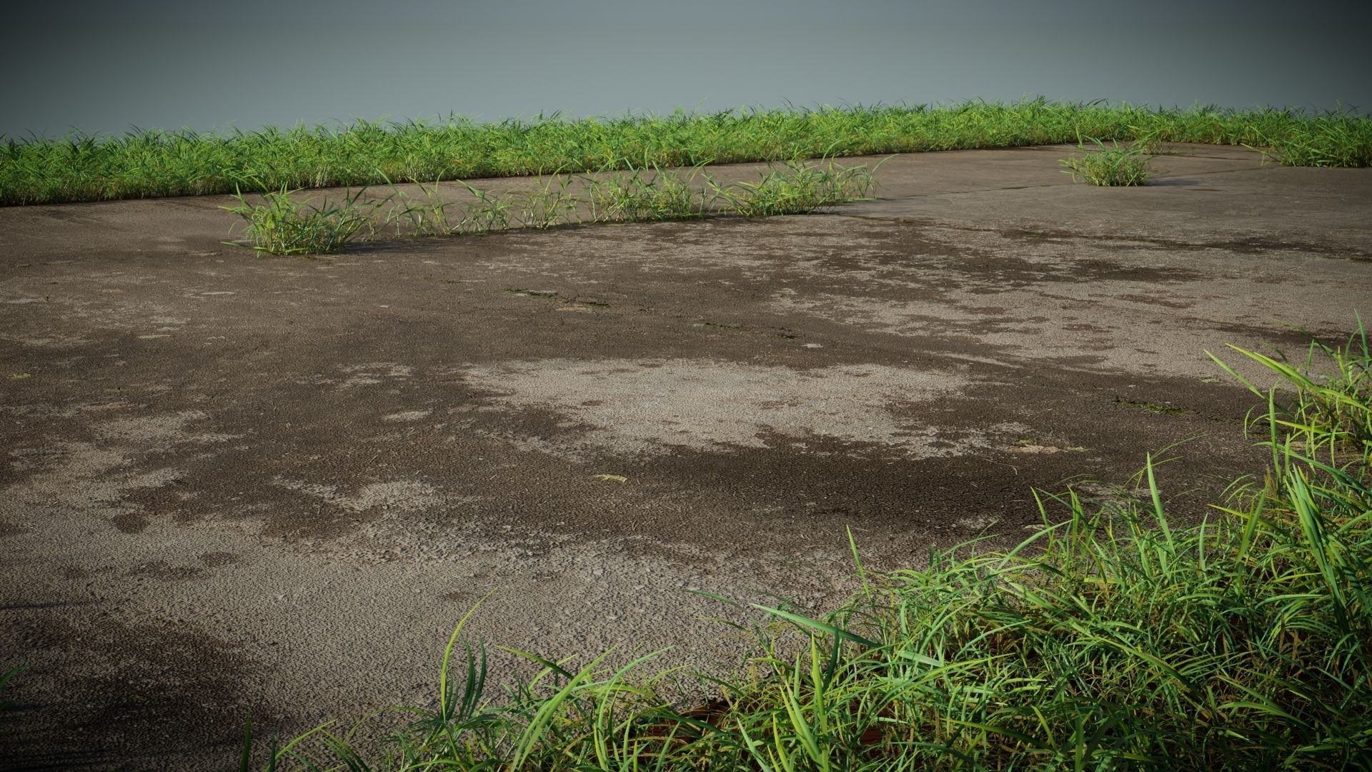 8ft by 12ft Slab of Farm Pavement 3D model | CGTrader