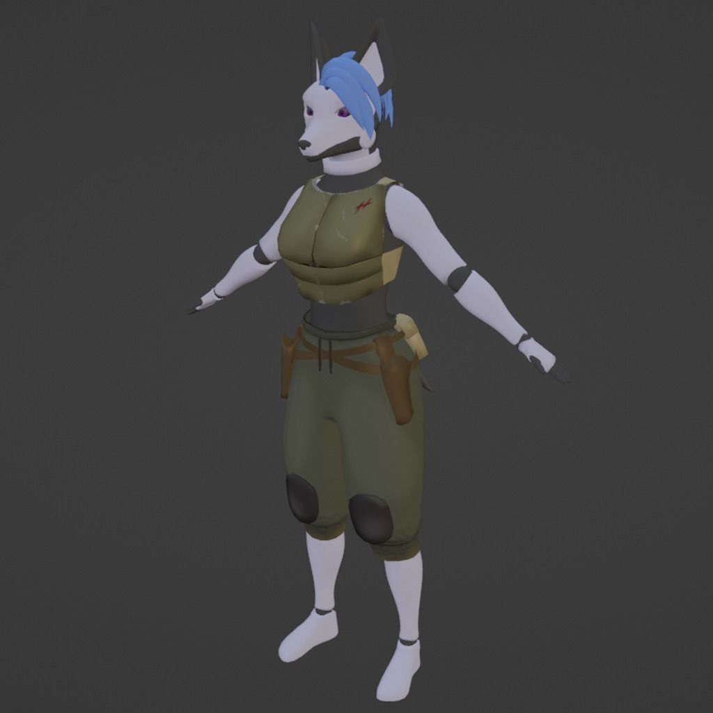 3D model Furry Robot For VrChat and animation VR / AR / low-poly | CGTrader