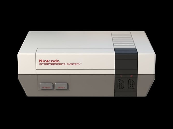 3D model NES console low-poly VR / AR / low-poly | CGTrader