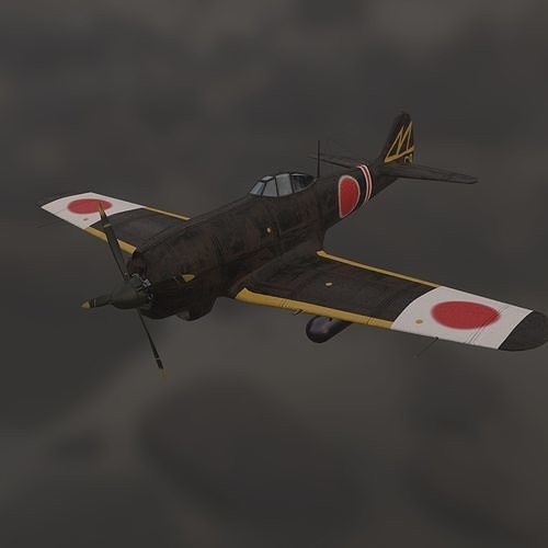 3D model Nakajima ki 84 Aircraft VR / AR / low-poly | CGTrader